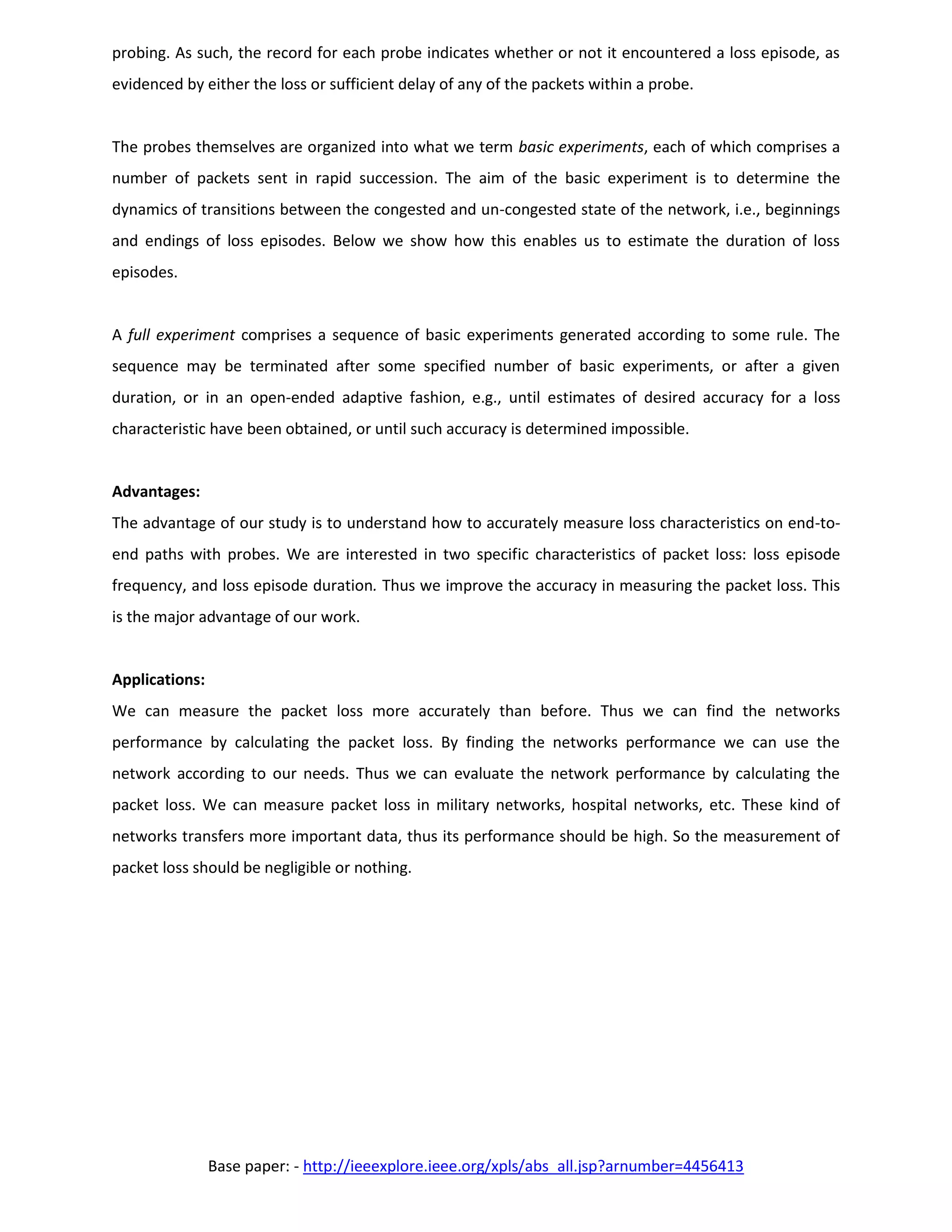 A geometric approach to improving active packet loss measurement | PDF