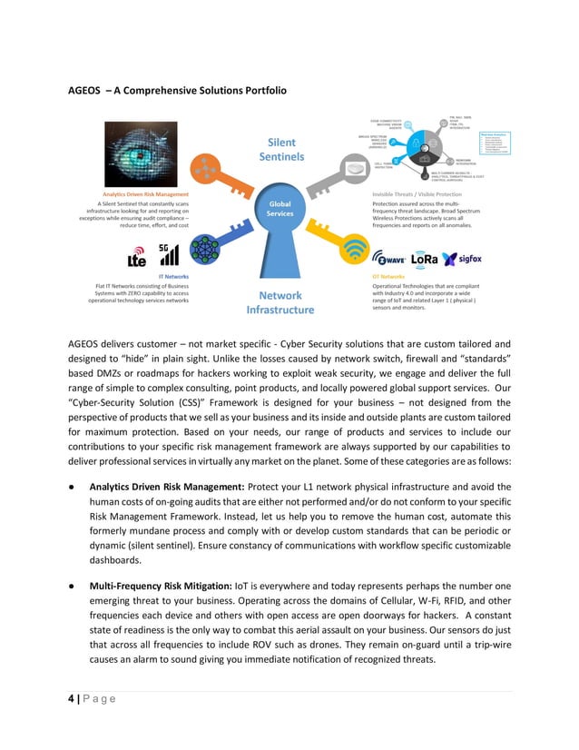 AGEOS Infrastructure Cyber Security White Paper | PDF