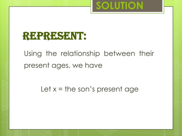 Math Sample Age Problem | PPTX | Science