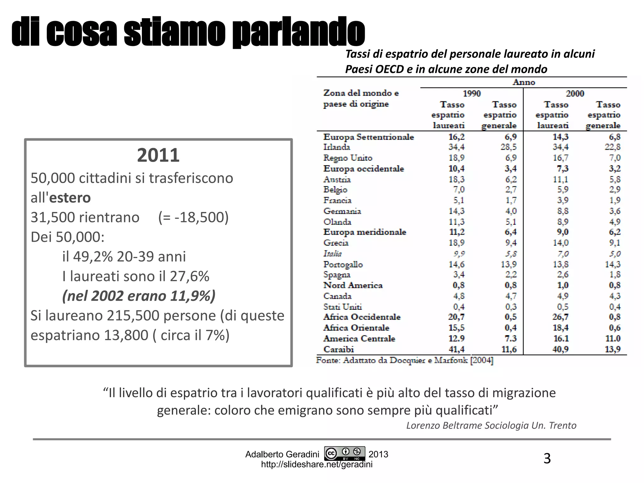 Fuga dei cervelli | PDF