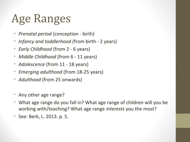 Age ranges and human development | PPT | Parenting Babies and Toddlers ...