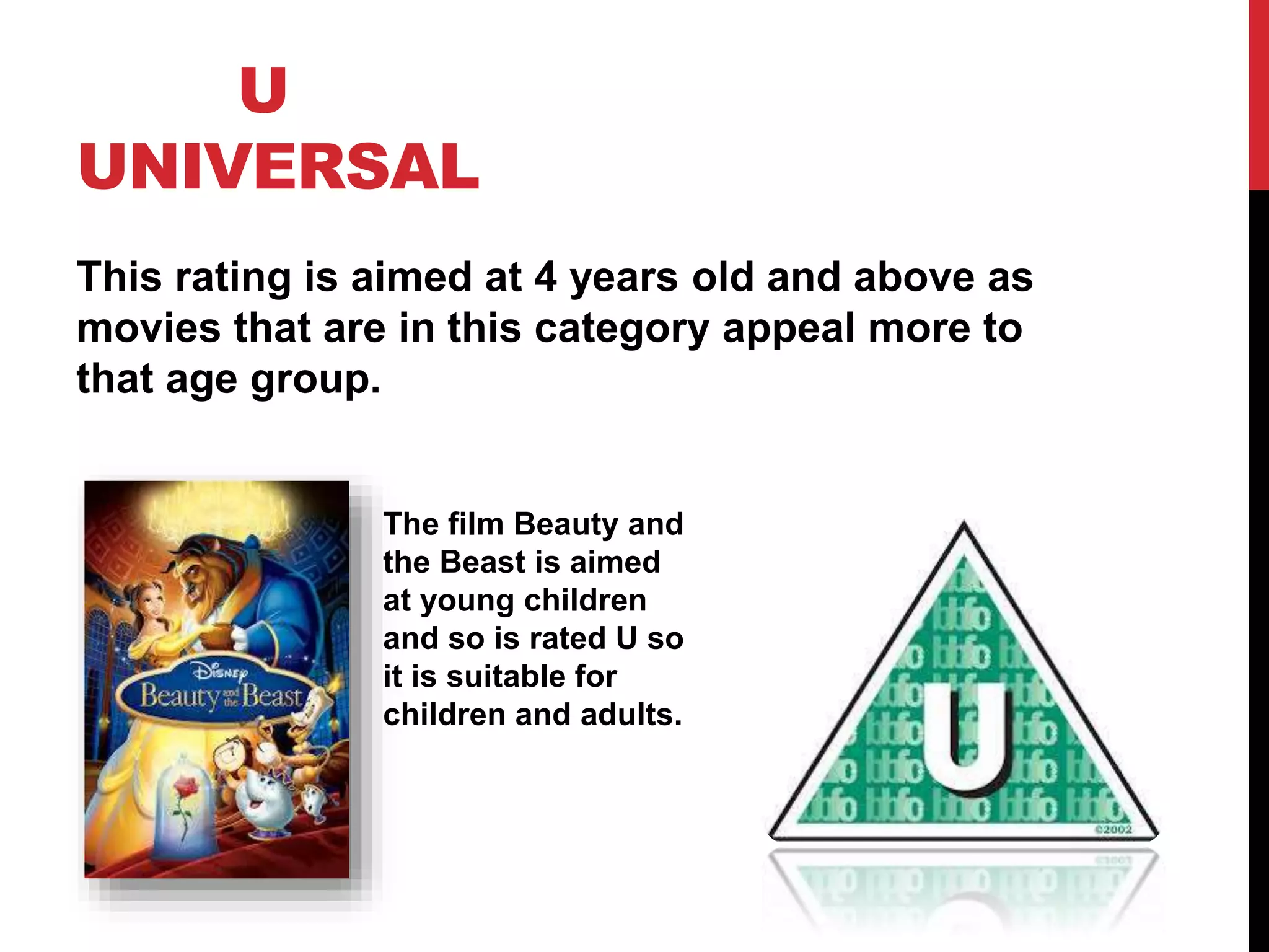 Age ratings for films | PPTX