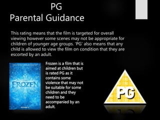 Age ratings for films | PPTX