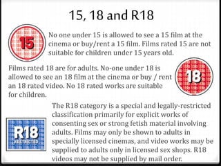 Age ratings of films | PPTX