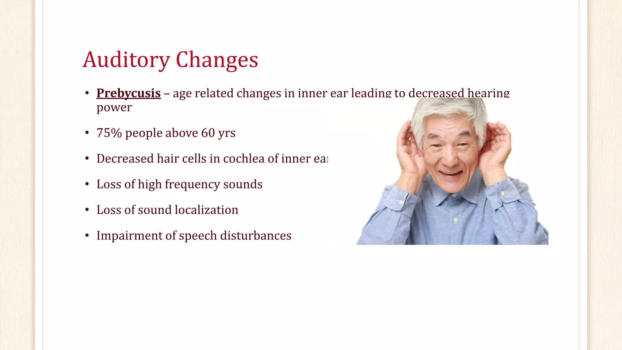 Age related changes in nervous system | PPTX