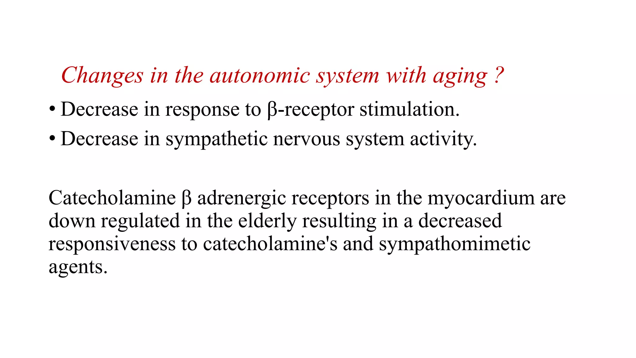 Age related changes in cvs and respiratory system | PPTX