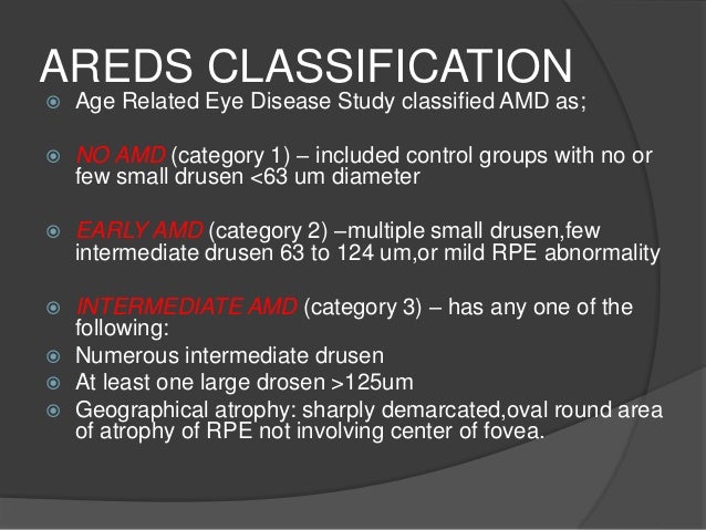 Age related macular degeneration