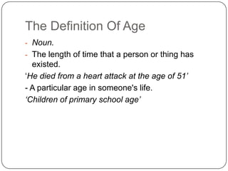 Stereotypes - Age representation | PPTX