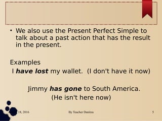 Ages and changes present perfect simple with since for and past simple ...