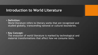 The Ages of World Literature | PDF