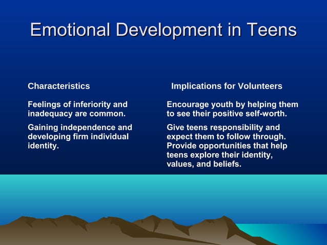 Ages & Stages of Adolescent Development | PPT