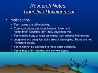 Ages & Stages of Adolescent Development | PPT