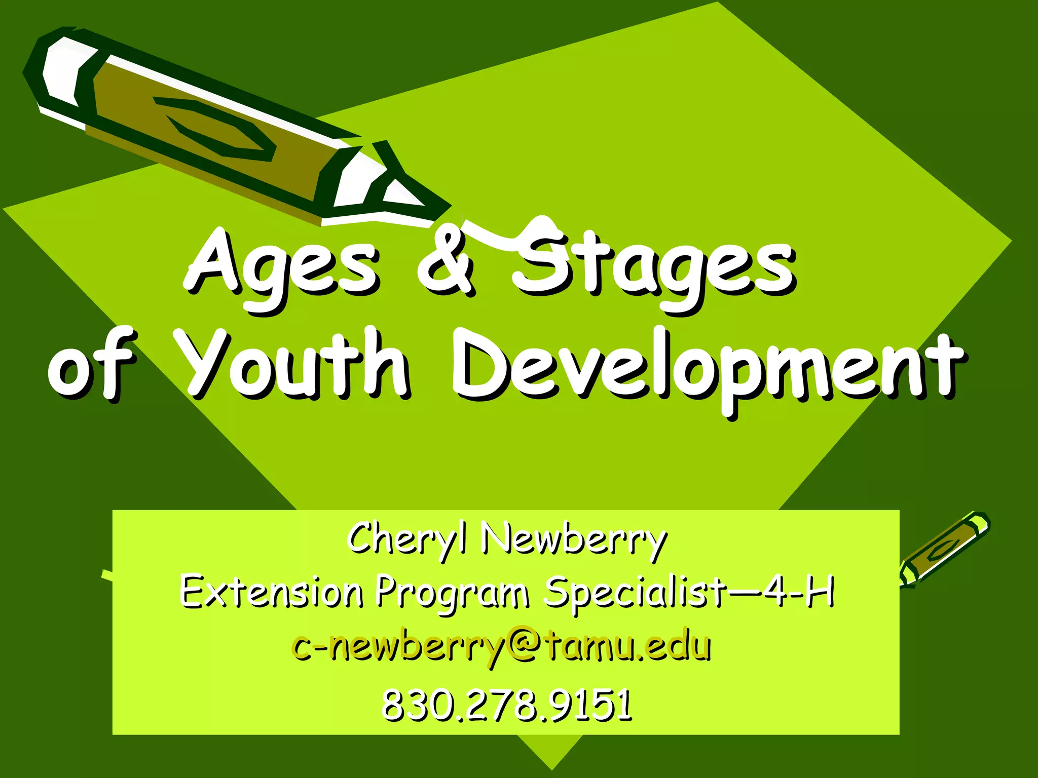 Ages & stages ppt | PPT