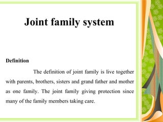 Age structure, twitter, joint family system | PPT