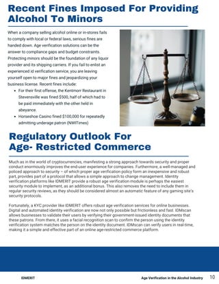 Age Verificationn in the Alcohol industry | PDF | Credit Cards ...