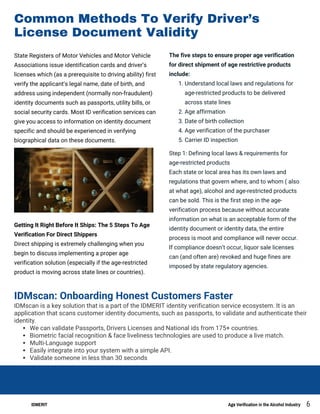 Age Verificationn in the Alcohol industry | PDF