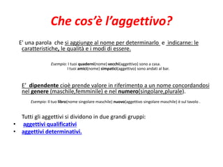 Aggettivi | PPTX