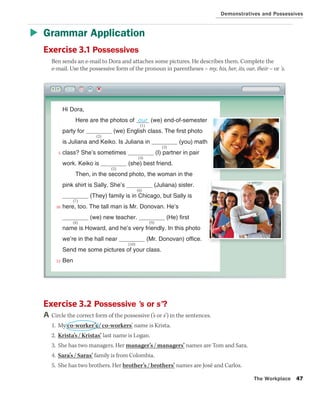 Possessive and demonstrative adjectives | PDF