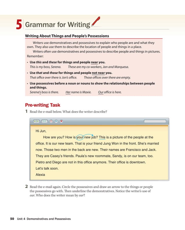 Possessive and demonstrative adjectives | PDF