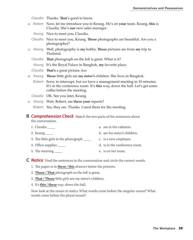 Possessive and demonstrative adjectives | PDF