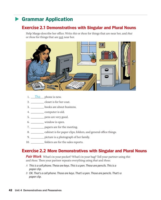 Possessive and demonstrative adjectives | PDF