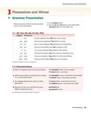 Possessive and demonstrative adjectives | PDF
