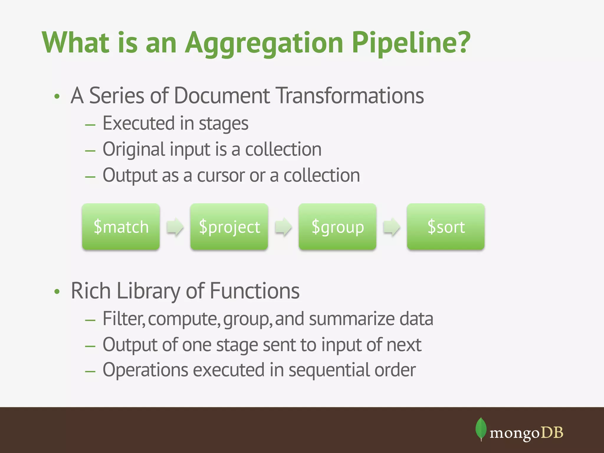 Aggregation Framework Mongodb Days Munich Pdf Databases Computer