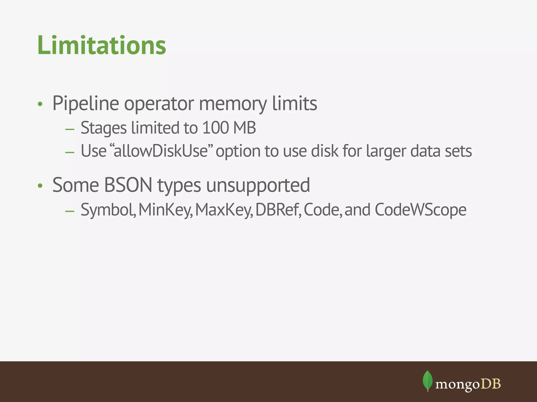 Aggregation Framework Mongodb Days Munich Ppt
