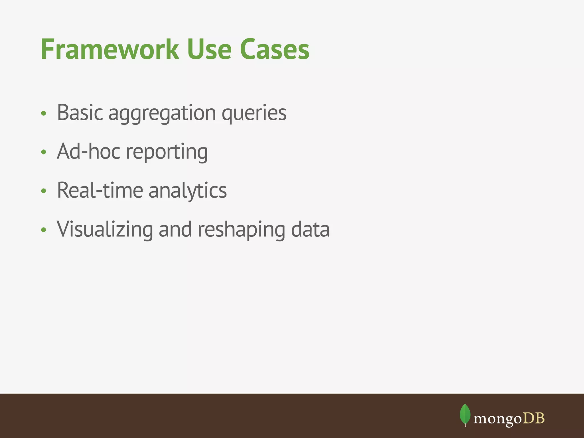 Aggregation Framework Mongodb Days Munich Pdf Databases Computer