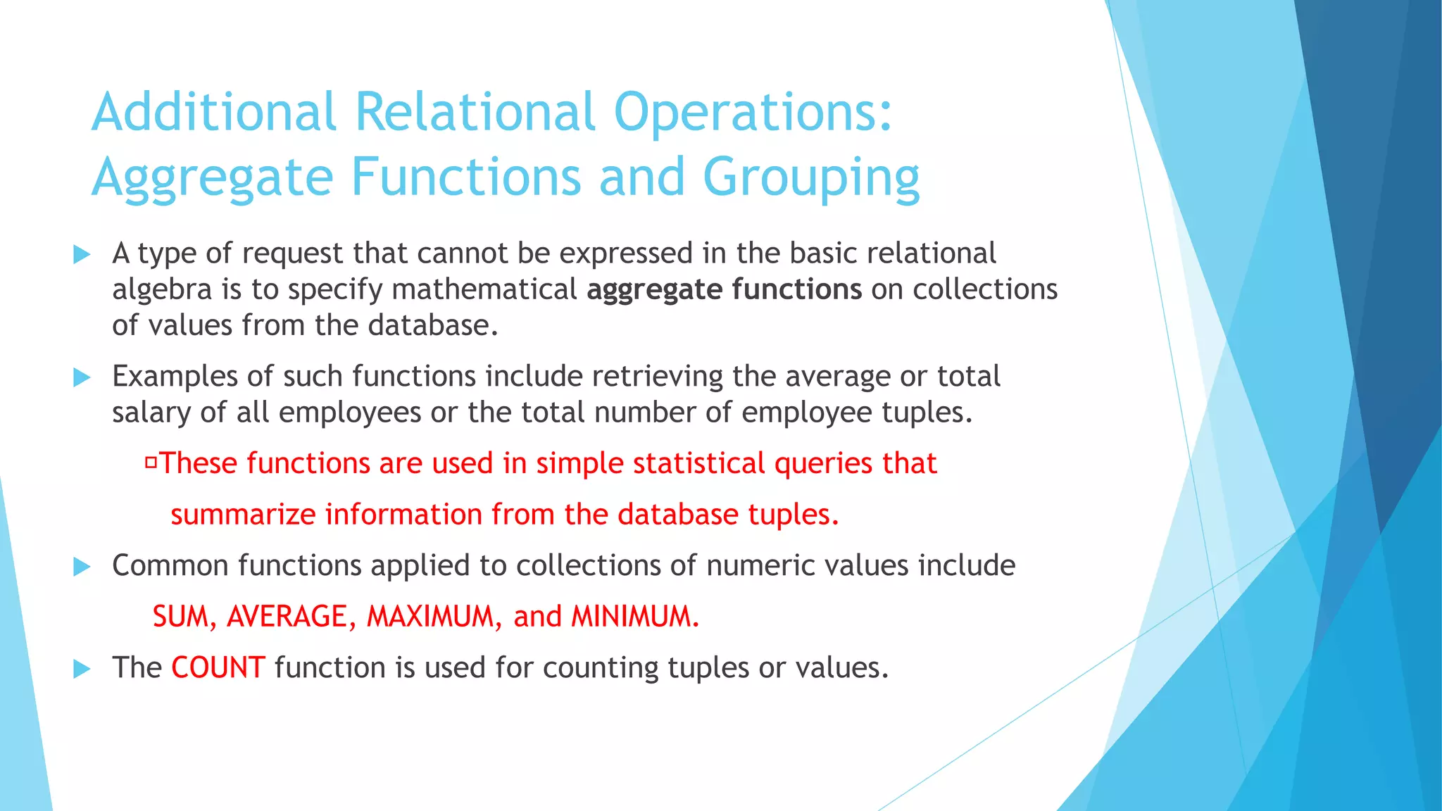Agg fun | PDF | Databases | Computer Software and Applications