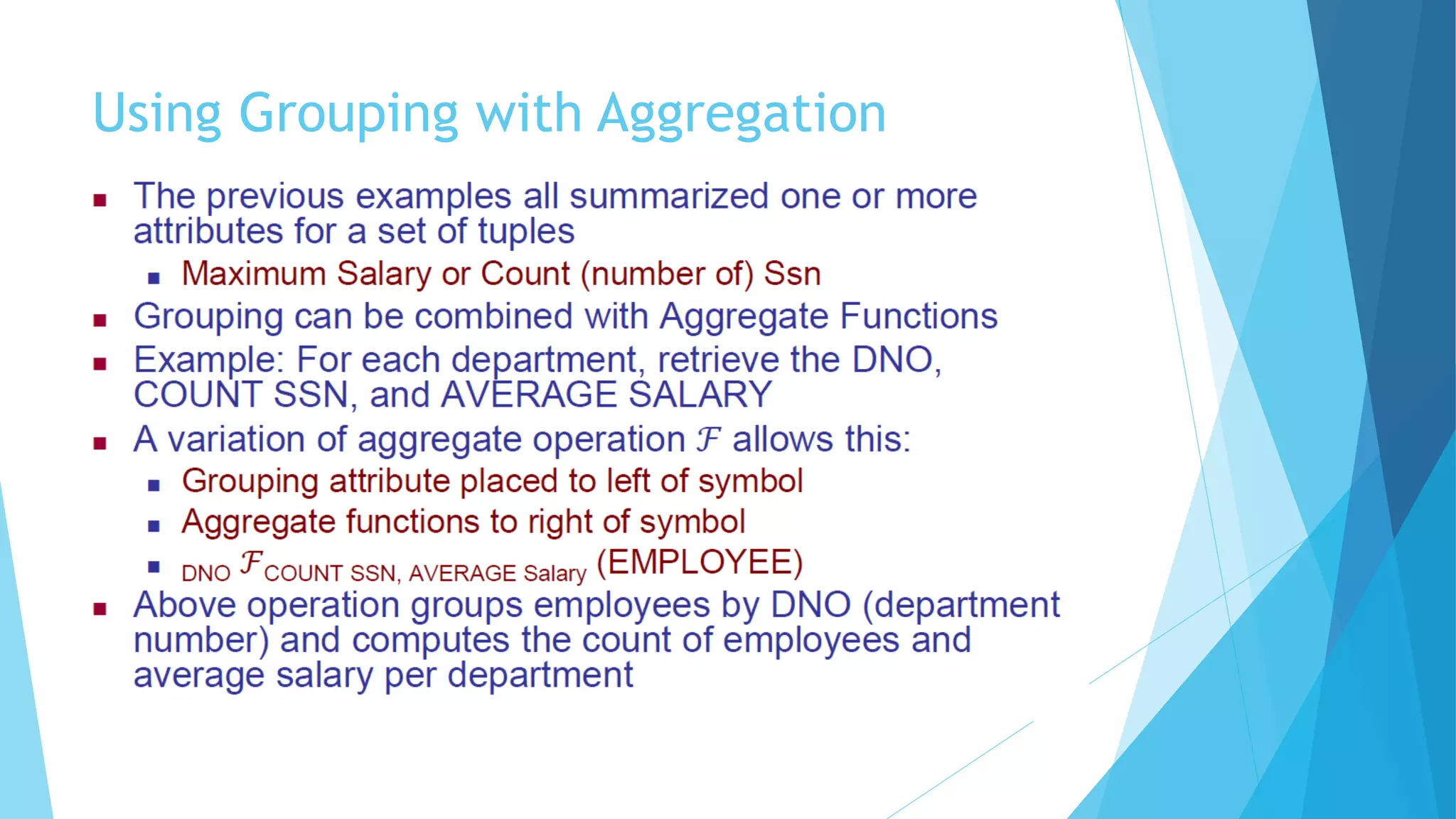 Agg fun | PDF | Databases | Computer Software and Applications