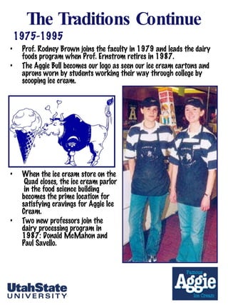 Aggie Ice Cream History | PDF