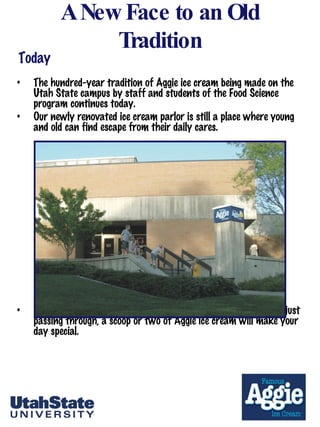 Aggie Ice Cream History | PDF