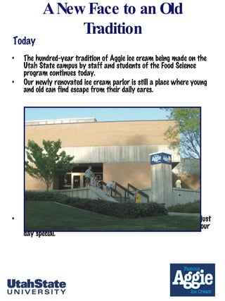 Aggie Icecream History | PPT