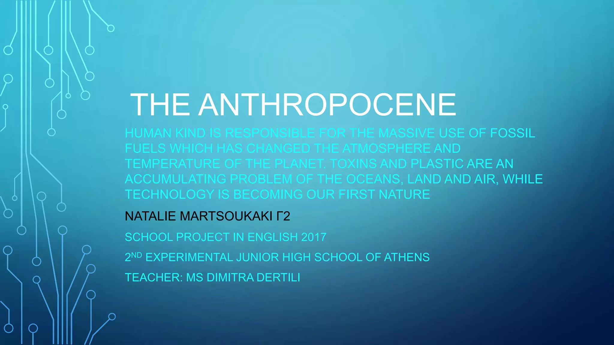 the antropocene by natalia | PPTX