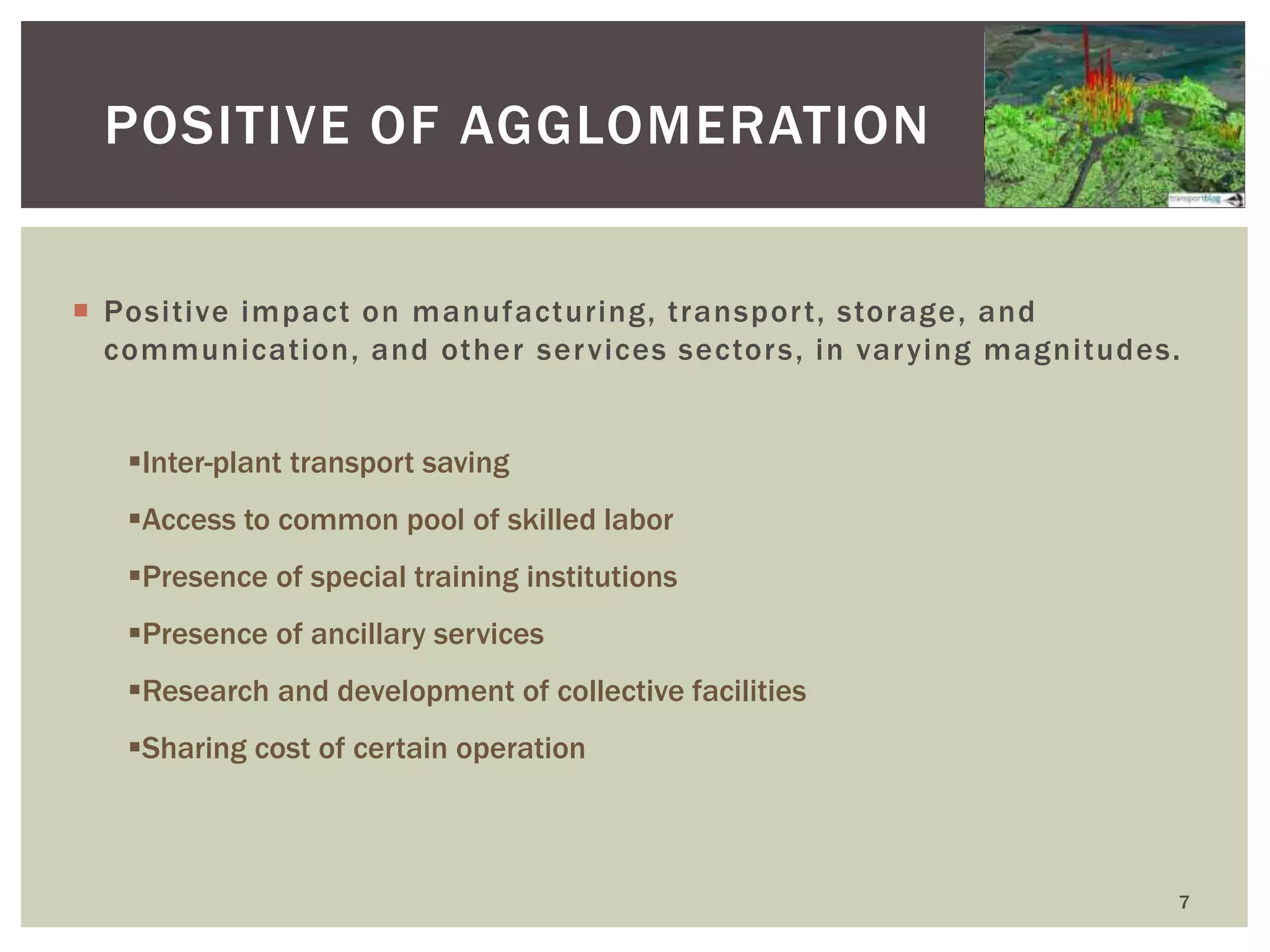 Agglomeration of economics | PPTX
