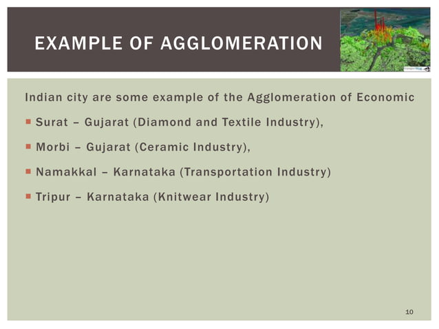Agglomeration of economics | PPTX | Industrial Property | Real Estate