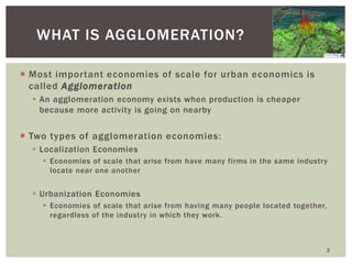 Agglomeration Geography