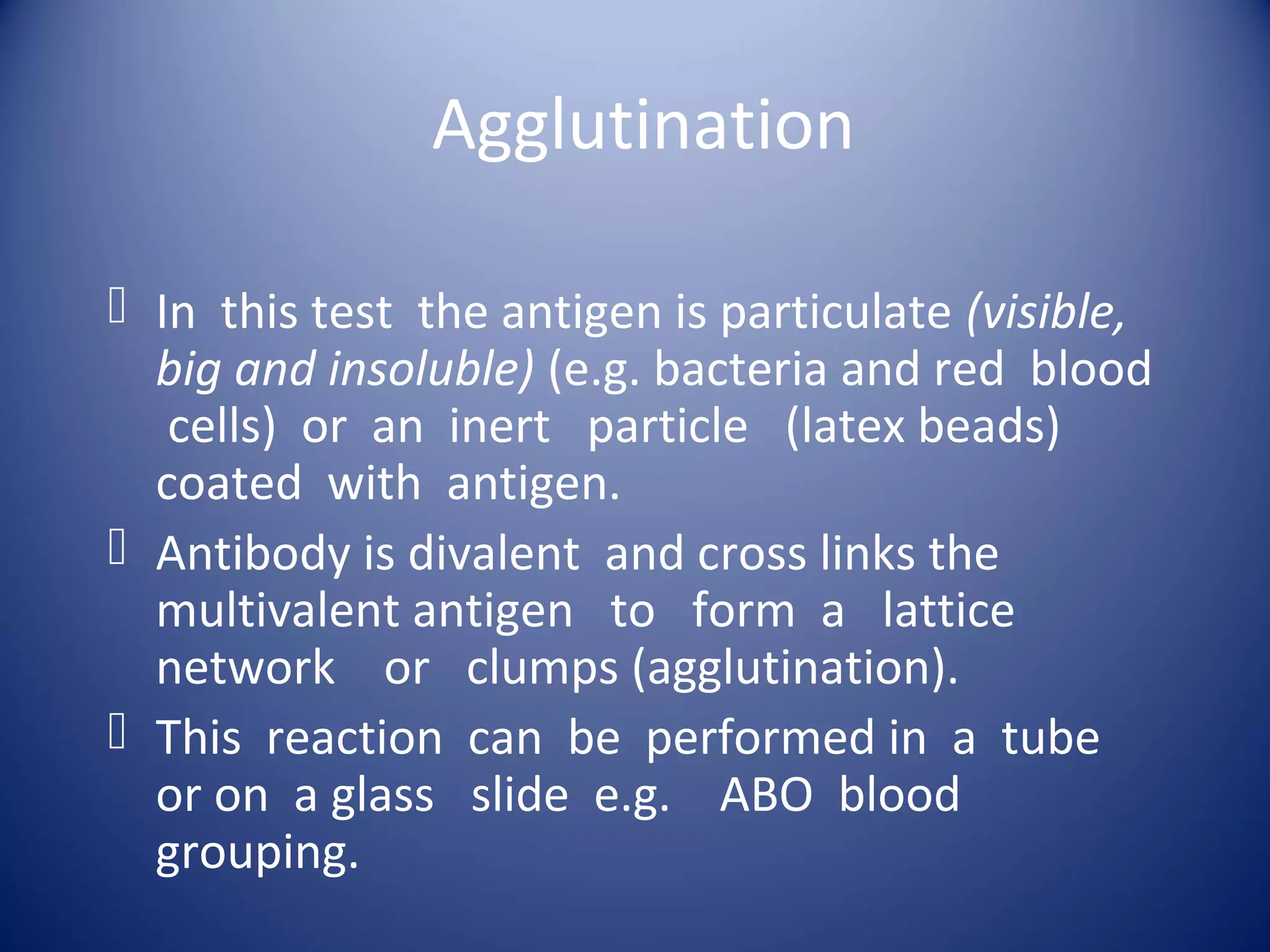 Agglutination | PPT