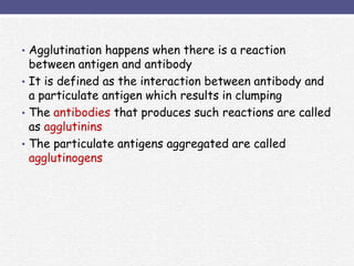Agglutination | PPTX