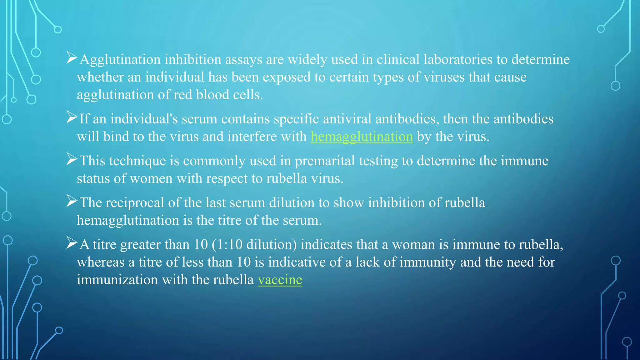Agglutination inhibition | PPTX