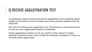 AGGLUTINATION REACTION antig. antib. re. | PPTX