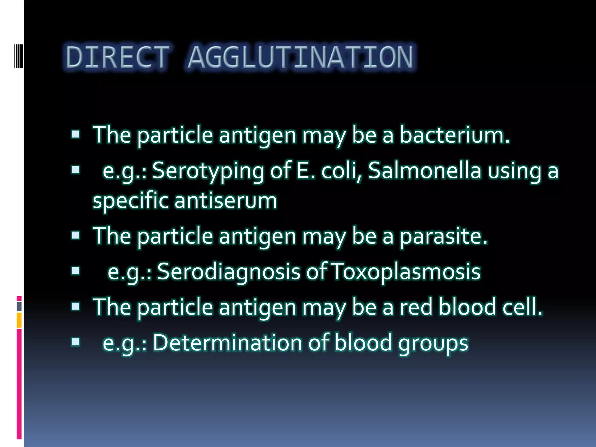 Agglutination reactions | PPTX