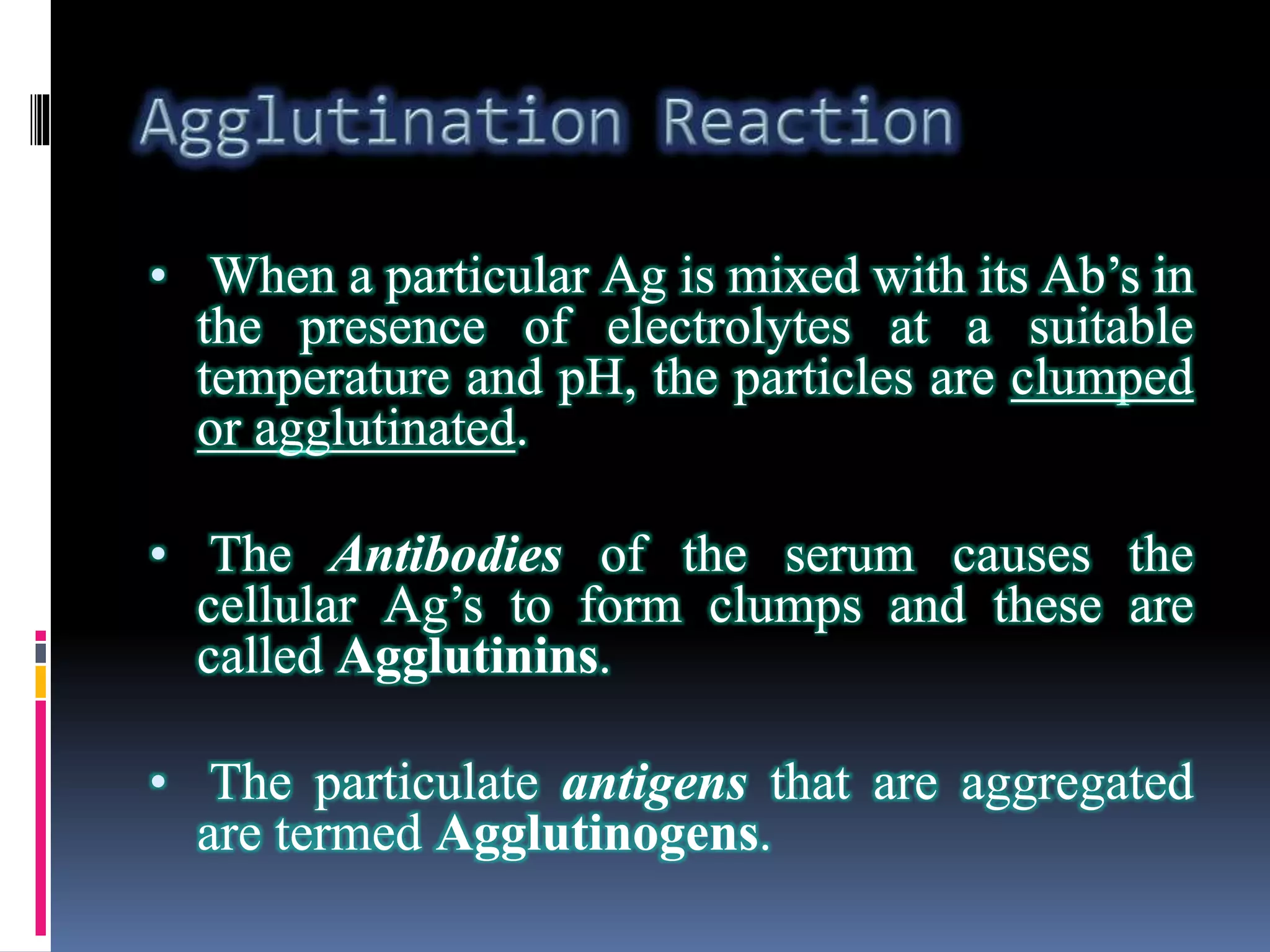 Agglutination reactions | PPTX