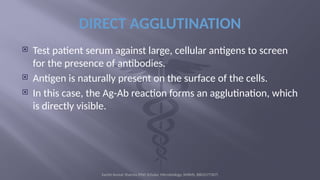 Agglutination reactions: Types, Examples, Advantages, disadvantages ...