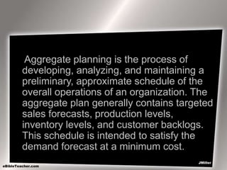 Aggragate planning1 | PPT