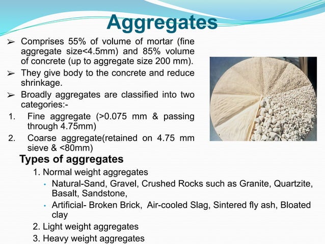 Aggragates and tests on aggregates | PPT