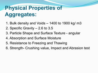 Aggragates and tests on aggregates | PPT
