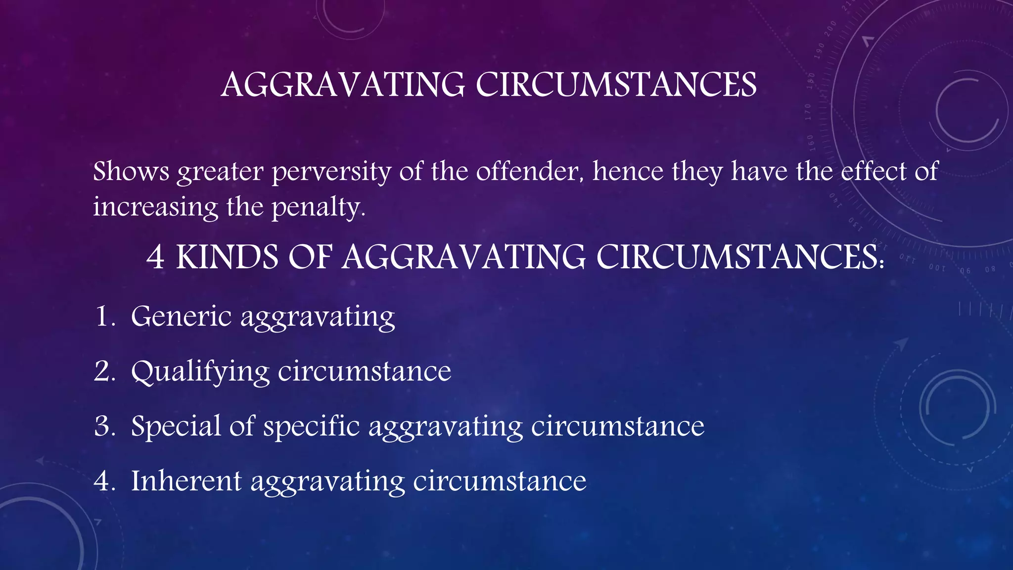 Aggravating circumstances | PPTX