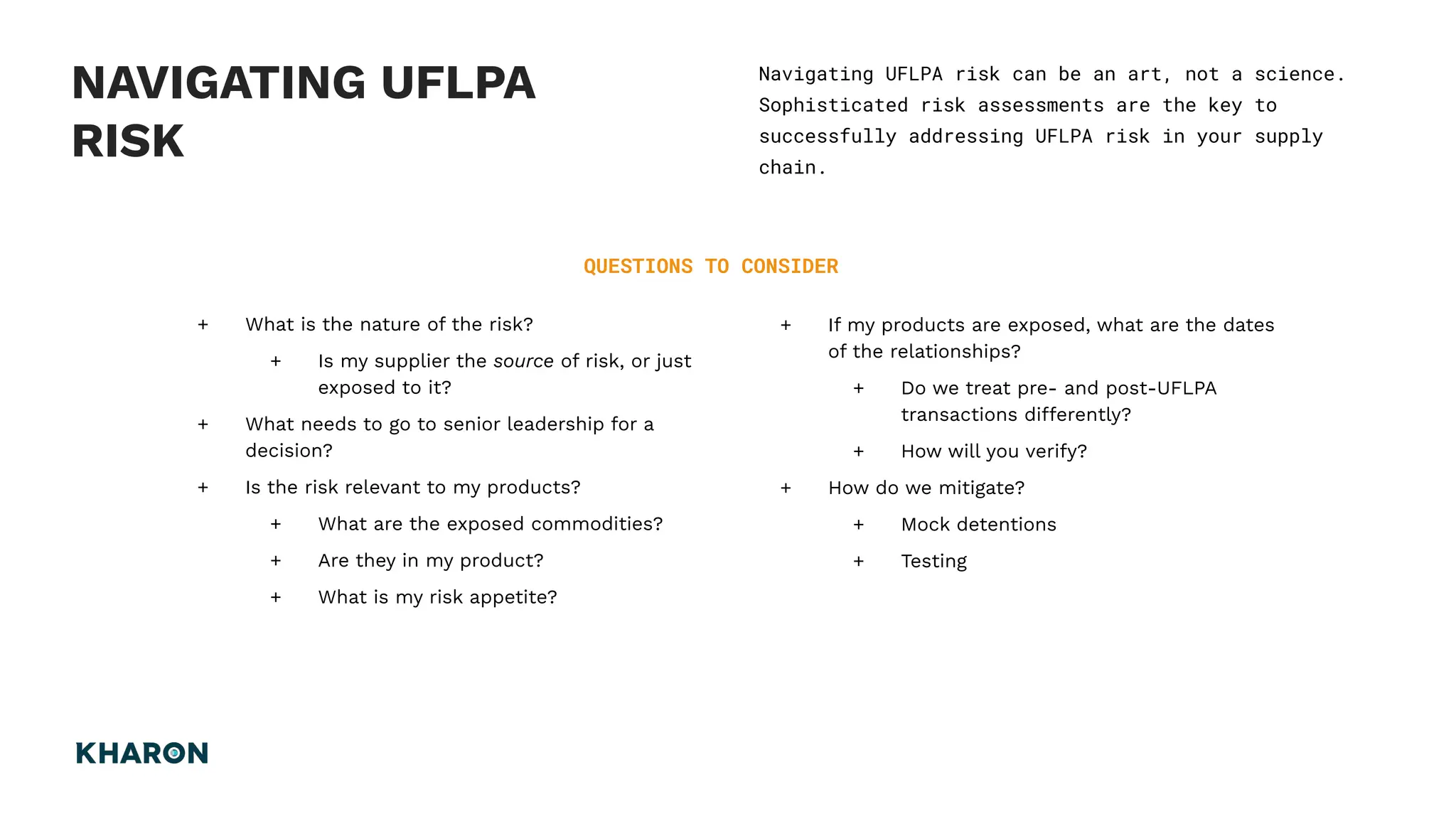 Staying Ahead of UFLPA Enforcement: Best Practices for Retail Supply ...